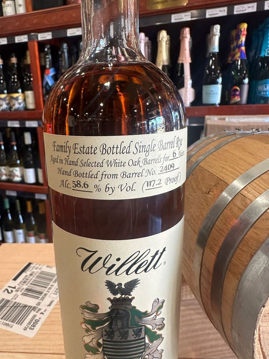 Willett Family Estate Bottled Single Barrel 6 Year Old Straight Rye Wh
