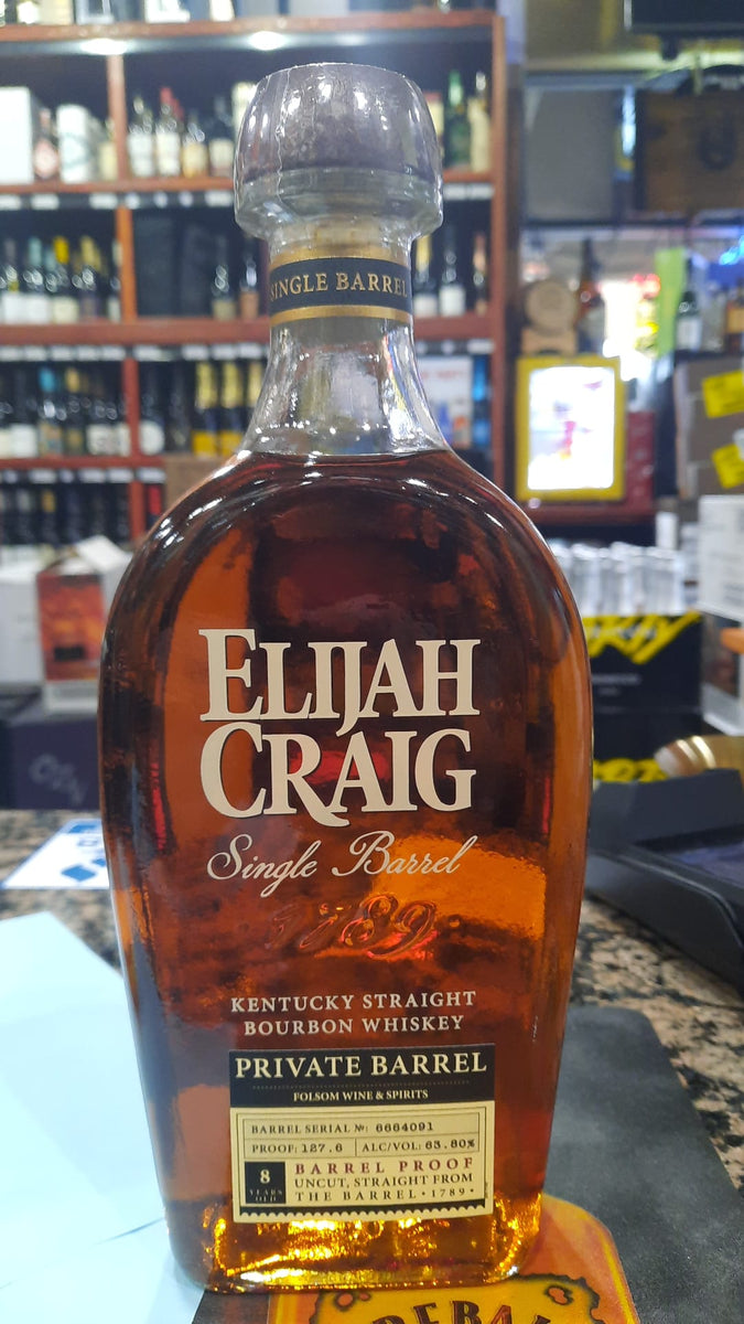 Elijah Craig 8 Year Old Private Barrel Barrel Proof Single Barrel Bour